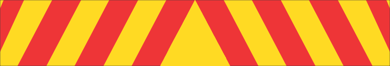 Truck Chevron - Yellow/Red (Reflective) | Safety Signs & Equipment