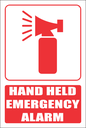 FB13 - SABS Hand held emergency alarm safety sign | Safety Signs ...