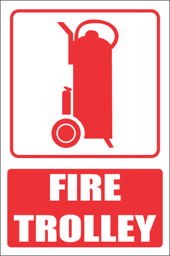 FB14E - Fire Trolley Explanatory Safety Sign | Safety Signs & Equipment
