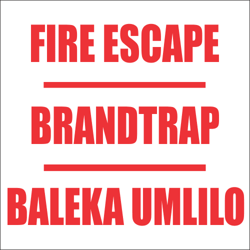 FR6 - Fire Escape Safety Sign | Safety Signs & Equipment
