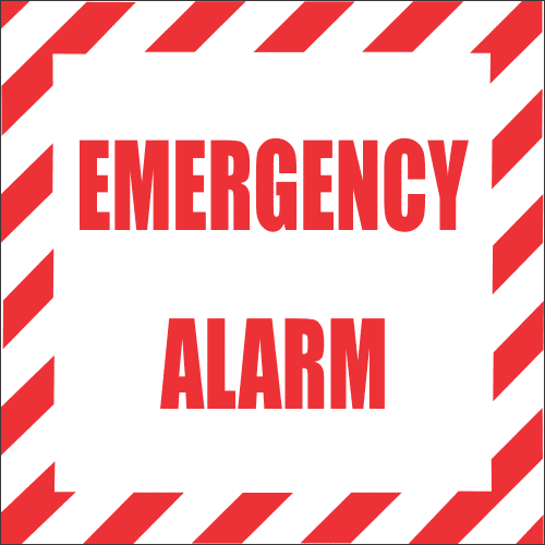FR8 - Emergency Alarm Safety Sign | Safety Signs & Equipment