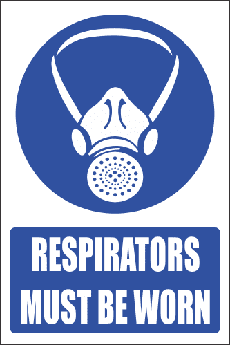 MV2E - Respiratory Protection Explanatory Safety Sign | Safety Signs ...