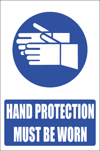 MV5E - Hand Protection Explanatory Safety Sign | Safety Signs & Equipment