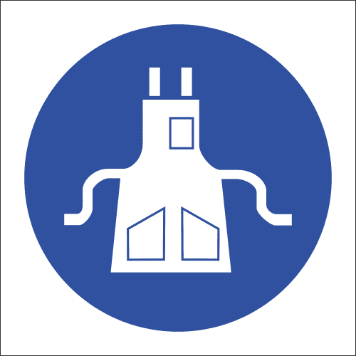 MV9N - Apron Protection Safety Sign | Safety Signs & Equipment