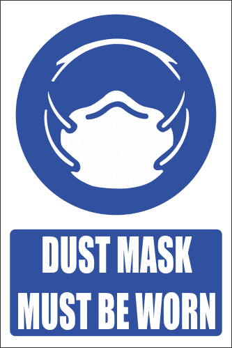 MV12E - Dust Mask Explanatory Safety Sign | Safety Signs & Equipment
