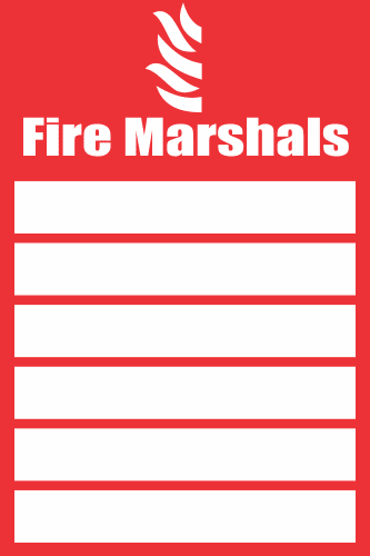 FR34 - Fire Marshals Safety Sign | Safety Signs & Equipment