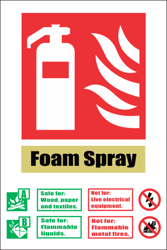 FR36 - Foam Spray Safety Sign | Safety Signs & Equipment