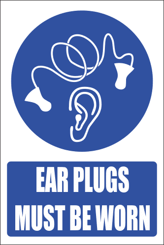 MV19EN - Ear Plugs Explanatory Safety Sign | Safety Signs & Equipment