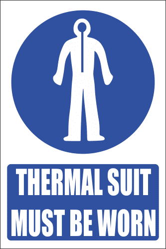 MV24E - Thermal Suit Explanatory Safety Sign | Safety Signs & Equipment