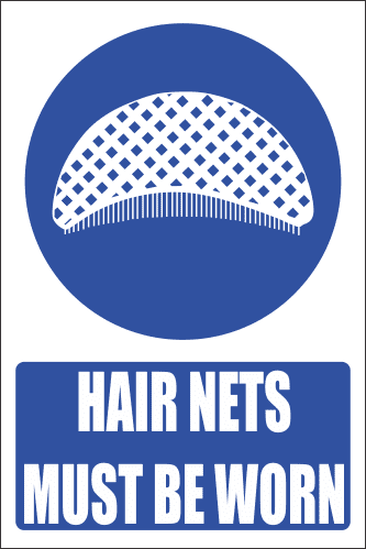 MV26E - Hair Net Explanatory Safety Sign | Safety Signs & Equipment