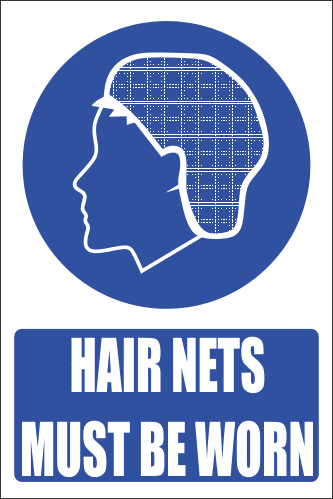 MV26EN - Hair Net Explanatory Safety Sign | Safety Signs & Equipment