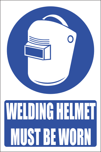 MA1E - Welding Helmet Explanatory Safety Sign | Safety Signs & Equipment