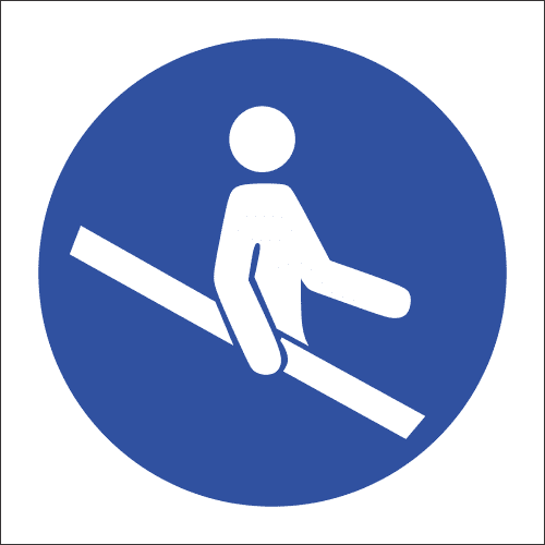 MA3 - Use Handrail Safety Sign | Safety Signs & Equipment