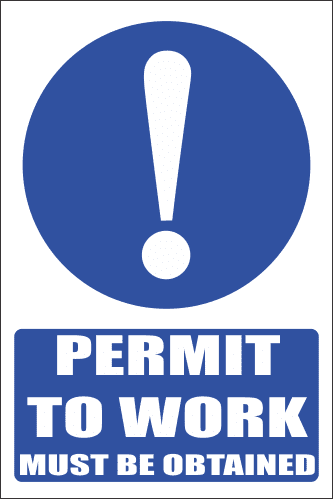 MA5 - Permit to Work Safety Sign | Safety Signs & Equipment