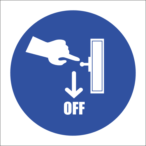 MA8 - Switch Machine Off Safety Sign | Safety Signs & Equipment