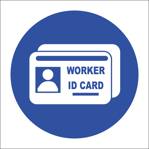 MA23 - Worker Id Safety Sign | Safety Signs & Equipment