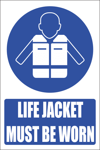 MA25E - Life Jacket Explanatory Safety Sign | Safety Signs & Equipment