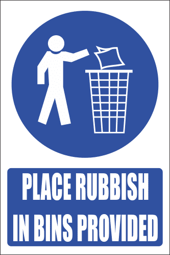 MA29 - Rubbish Bins Safety Sign | Safety Signs & Equipment