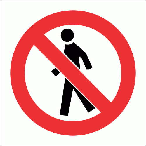 PV3 - Thoroughfare Prohibited Safety Sign | Safety Signs & Equipment