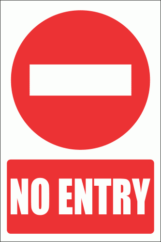 PV6E - No Entry Explanatory Safety Sign | Safety Signs & Equipment