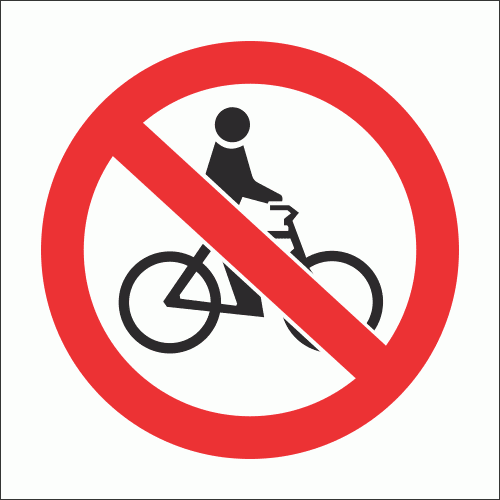 PV7 - No Cycling Safety Sign | Safety Signs & Equipment