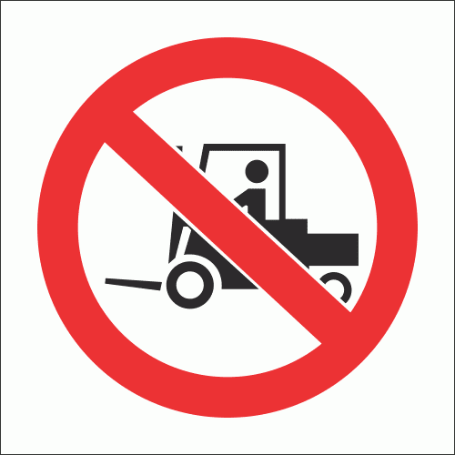 PV10 - No Forklift Safety Sign | Safety Signs & Equipment