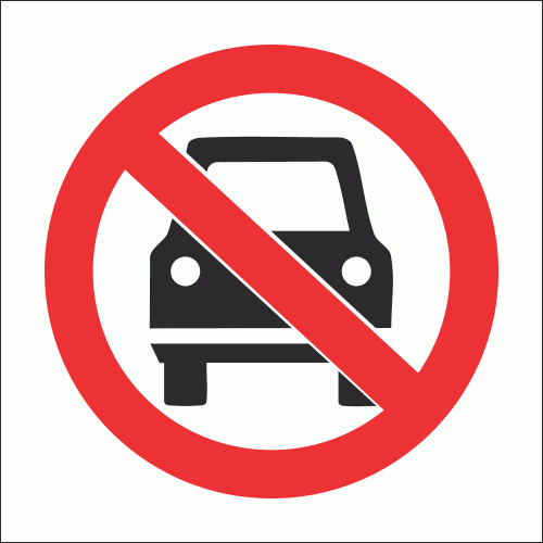 PV16 - No Vehicles Safety Sign | Safety Signs & Equipment