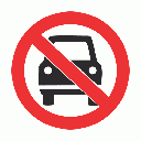 PV16E - No Vehicles Explanatory Safety Sign | Safety Signs & Equipment