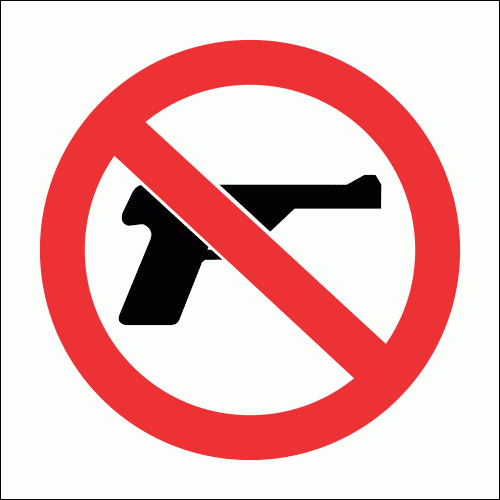 PV19 - No Firearms Safety Sign | Safety Signs & Equipment