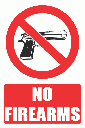 PV19 - No Firearms Safety Sign | Safety Signs & Equipment