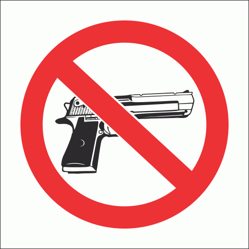 PV19N - No Firearms Safety Sign | Safety Signs & Equipment