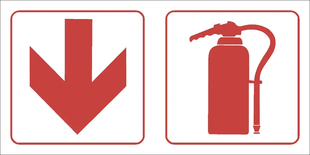 FR61 - Fire Extinguisher Ahead Safety Sign | Safety Signs & Equipment