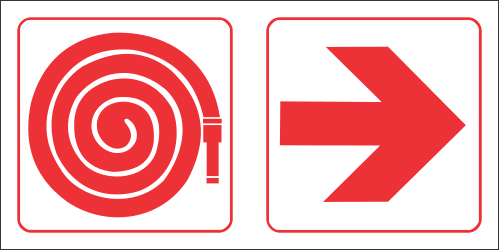 FR66 - Fire Hose Right Safety Sign | Safety Signs & Equipment