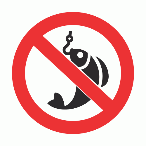 PV25N - No Fishing Safety Sign | Safety Signs & Equipment
