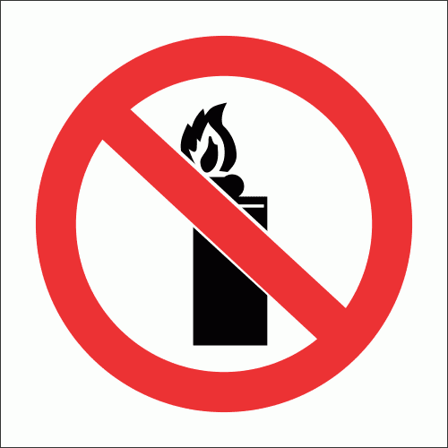 PV26 - No Lighters Safety Sign | Safety Signs & Equipment