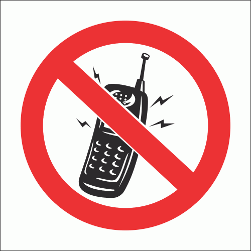 PV27N - No Cellphones Safety Sign | Safety Signs & Equipment