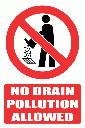 PV28 - No Drain Pollution Safety Sign | Safety Signs & Equipment