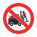 PV30 - No Lifting On Trolleys Safety Sign | Safety Signs & Equipment