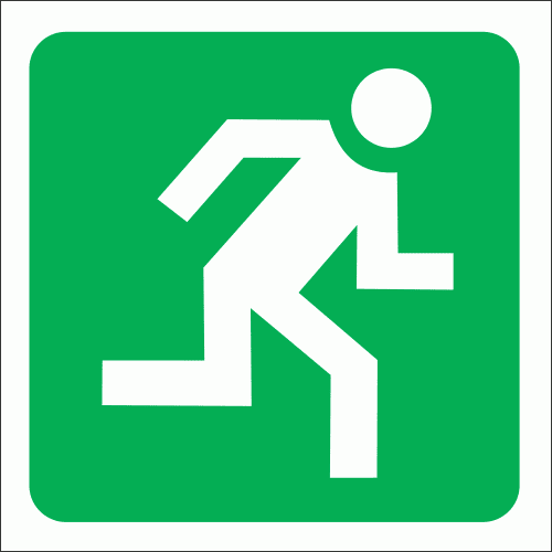 GA4 - Escape Route Right Sign | Safety Signs & Equipment