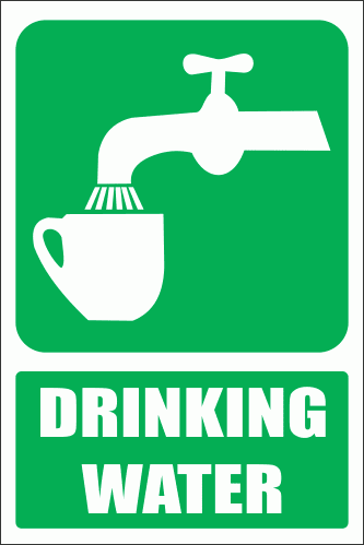 GA6E - Drinking Water Explanatory Sign | Safety Signs & Equipment