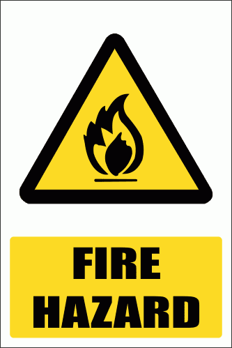 WW2E - Fire Hazard Explanatory Safety Sign | Safety Signs & Equipment