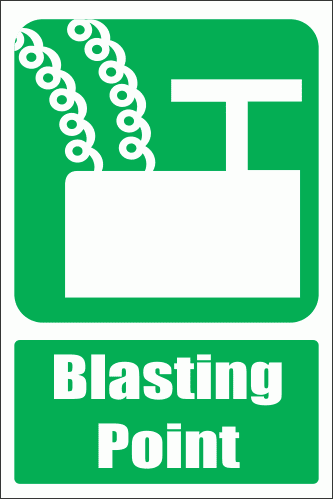 GA7E - Blasting Point Explanatory Sign | Safety Signs & Equipment