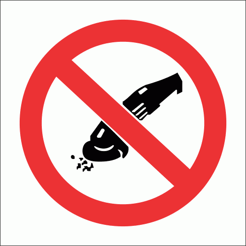 PV33 - No Grinding Safety Sign | Safety Signs & Equipment