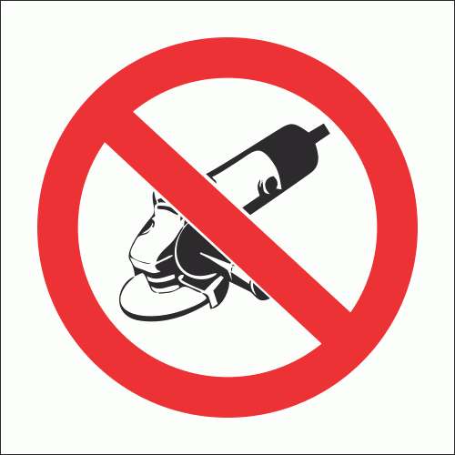 PV33N - No Grinding Safety Sign | Safety Signs & Equipment