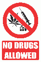 PV34N - No Drugs Safety Sign | Safety Signs & Equipment