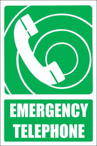 GA15E - Emergency Telephone Explanatory Sign | Safety Signs & Equipment