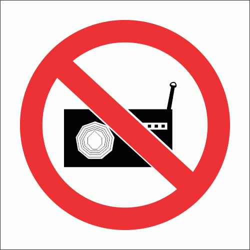 PV36 - No Loud Music Safety Sign | Safety Signs & Equipment