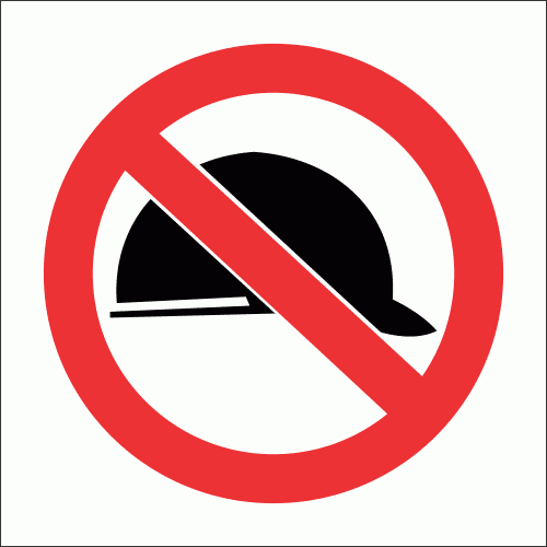 PV38 - No Hard Hat Safety Sign | Safety Signs & Equipment