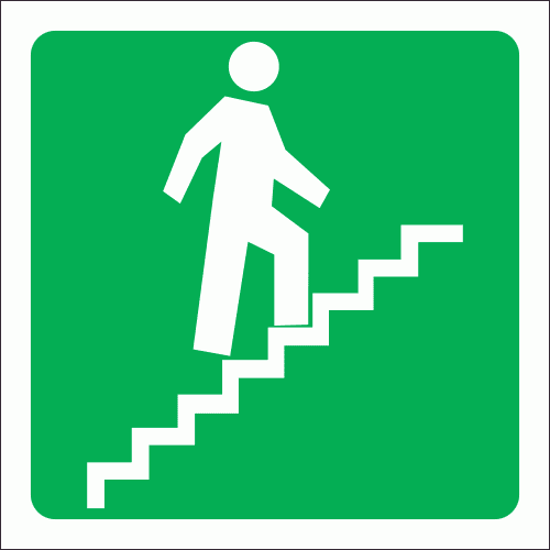GA18 - Stairs Going Up Sign | Safety Signs & Equipment