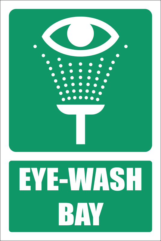 GA19E - Eye-Wash Bay Explanatory Sign | Safety Signs & Equipment